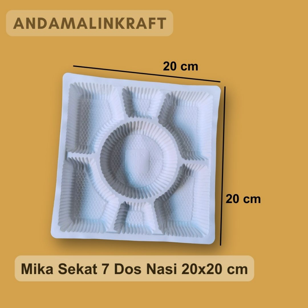 Jual Mika sekat 7 ukuran 20x20 cm/ Mika sekat 5 20x20 (R10k) warna ...