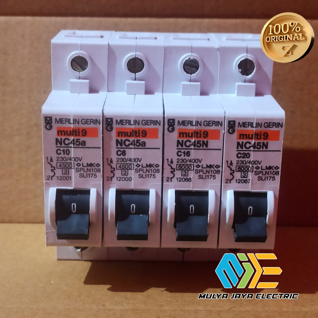 Jual Mcb merlin gerin 1p 2a 4a 6a 10a 16a 20a 25a 32a 40a 50a 63a Murah | Shopee Indonesia