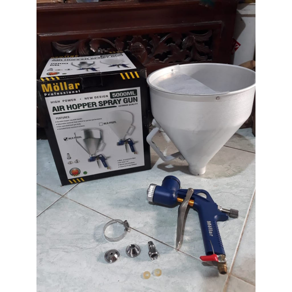 Jual MOLLAR Hopper Gun - Spray Gun Texture tekstur vircan Prismatik - 3 ...