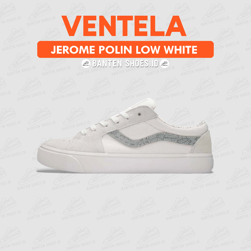Jual Sepatu Ventela x Jerome Polin Konnijiwa Unisex Low White | Shopee ...