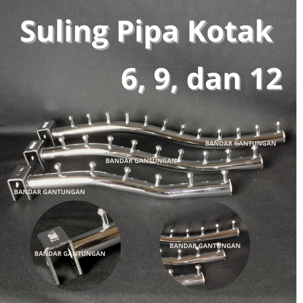 Jual Suling Hanger Besi Pipa Kotak PREMIUM SUPER / Gantungan Hanger ...