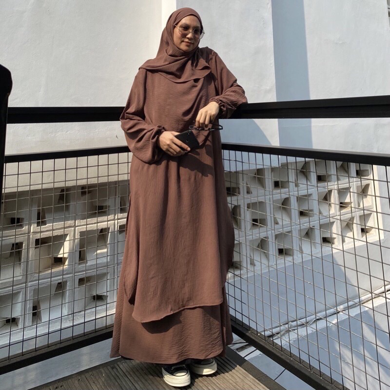 Jual HAMEEDA SET TUNIK dan ROK Hijab Shafiyya / ONE SET HAMEEDA SETELAN ...