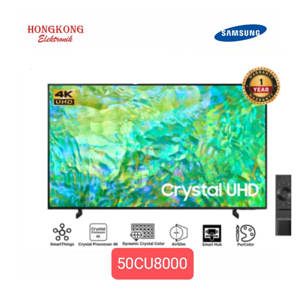 Jual SAMSUNG 50CU8000 CRYSTAL 4K UHD SMART TV 50 Inch | Shopee Indonesia