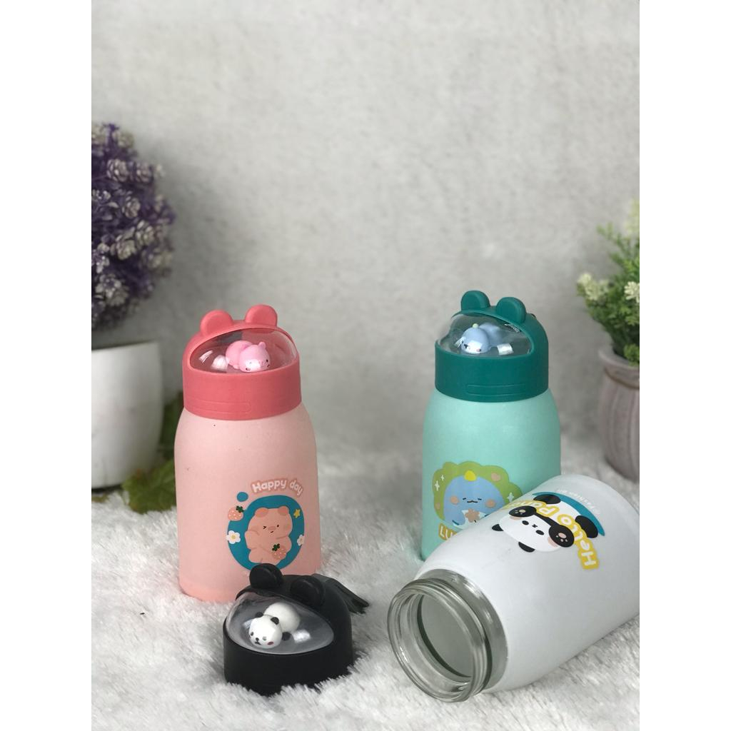 Jual Botol Minum Anak Hello Panda Import 360ml TANPA DUS Botol Kaca ...