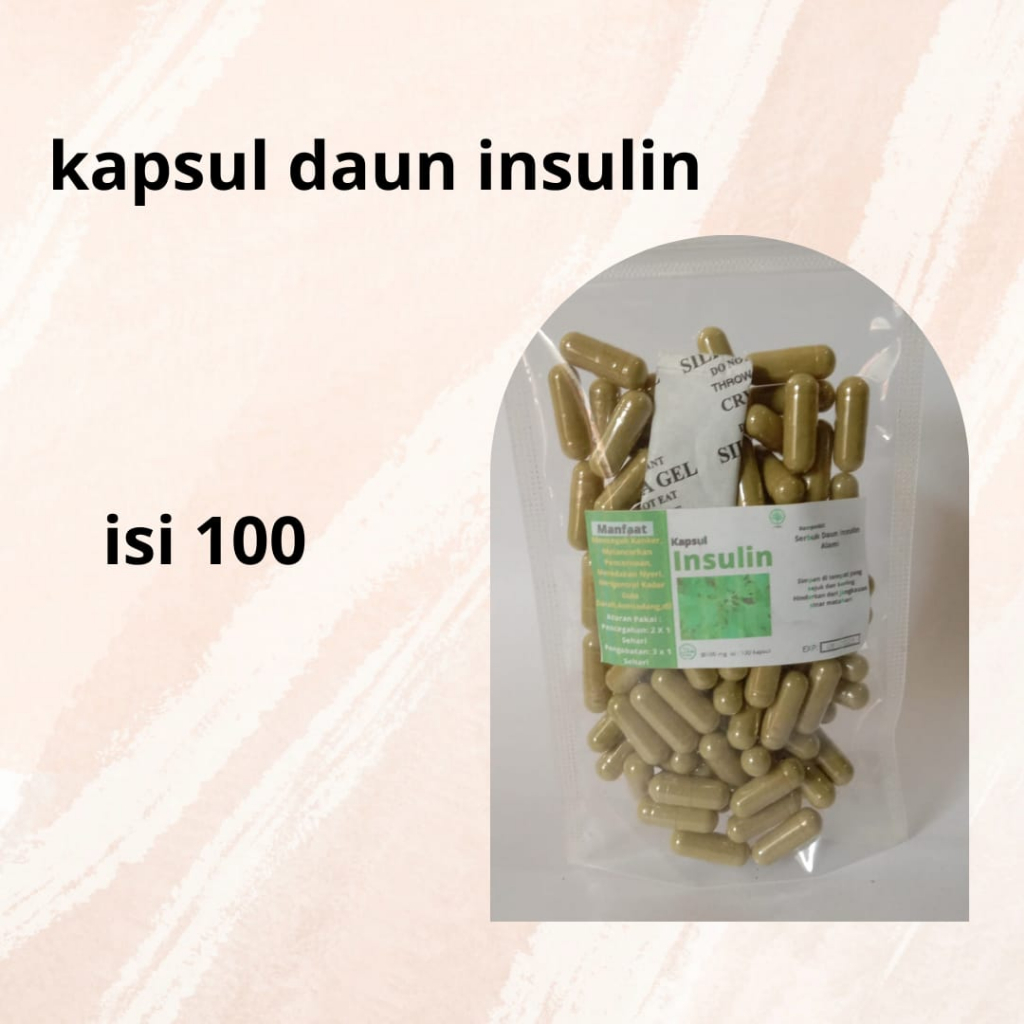 Jual Kapsul Daun Insulin Isi 100 Kapsul | Shopee Indonesia