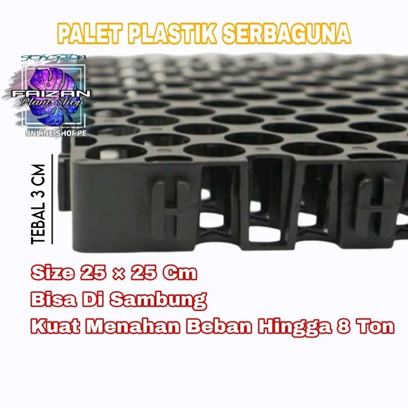 Jual tatakan plastik, palet plastik untuk gudang, alas serbaguna 25×25×3 cm | Shopee Indonesia