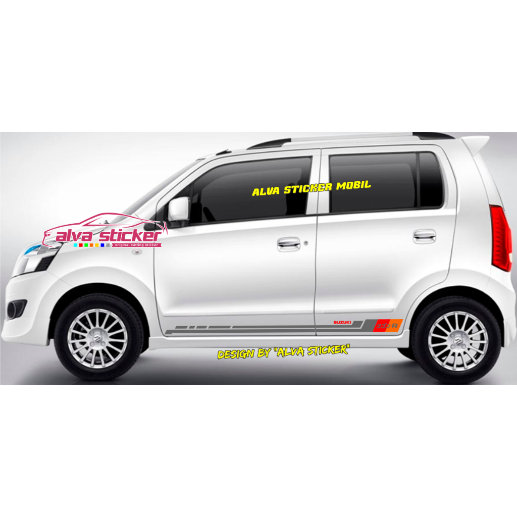 Jual new sticker wagon r stiker list cutting kanji jdm stiker body ...