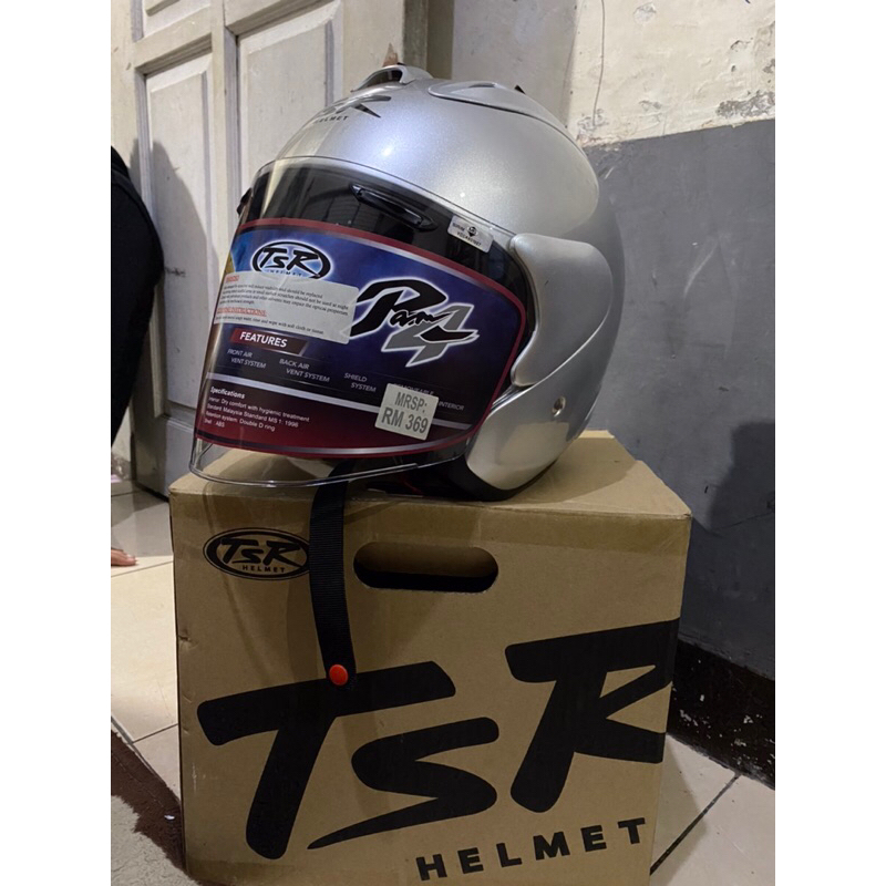 Jual Helm TSR Ram 4 Silver Alumina | Shopee Indonesia