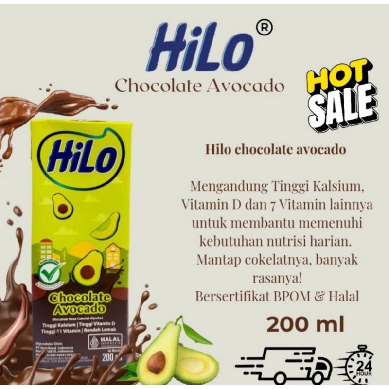 Jual hilo chocolate avocado ready to drink 200 ml | Shopee Indonesia