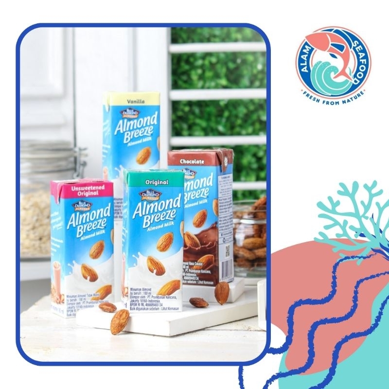 Jual Almond Breeze 180ml Susu Almond Susu Non Dairy Blue Diamond | Shopee Indonesia