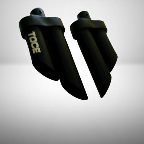 Jual Silencer Knalpot Racing Toce Black Coating Double Kanan Kiri ...