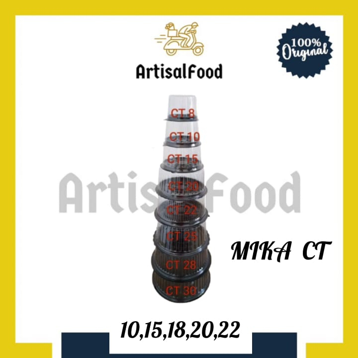 Jual Mika Tumpeng Mini cake tray mika kue tart bulat MIKA CT - 10PCS ...