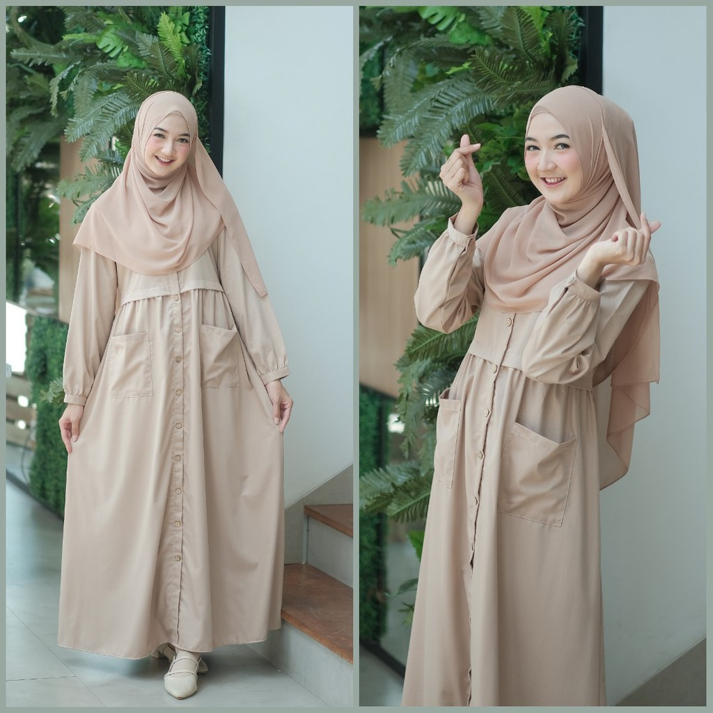 Jual Gamis Terbaru Zihan Dress Gamis Remaja Casual Gamis Wanita Syar'i Gamis Kondangan Abaya ...