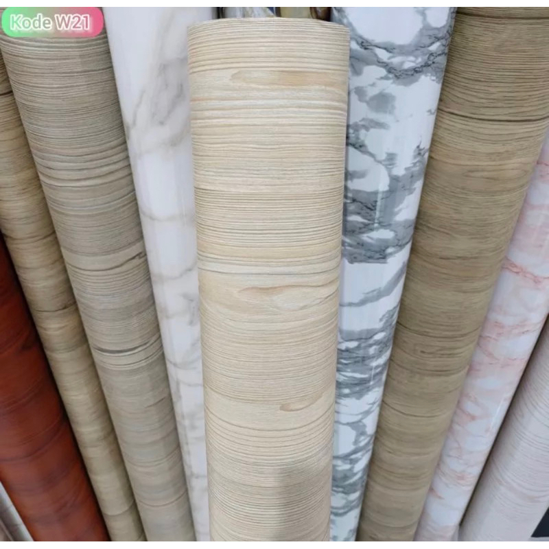 Jual wallpaper kayu/wall sticker kayu/sticker kayu /(BAHAN TEBAL)ASLI ...