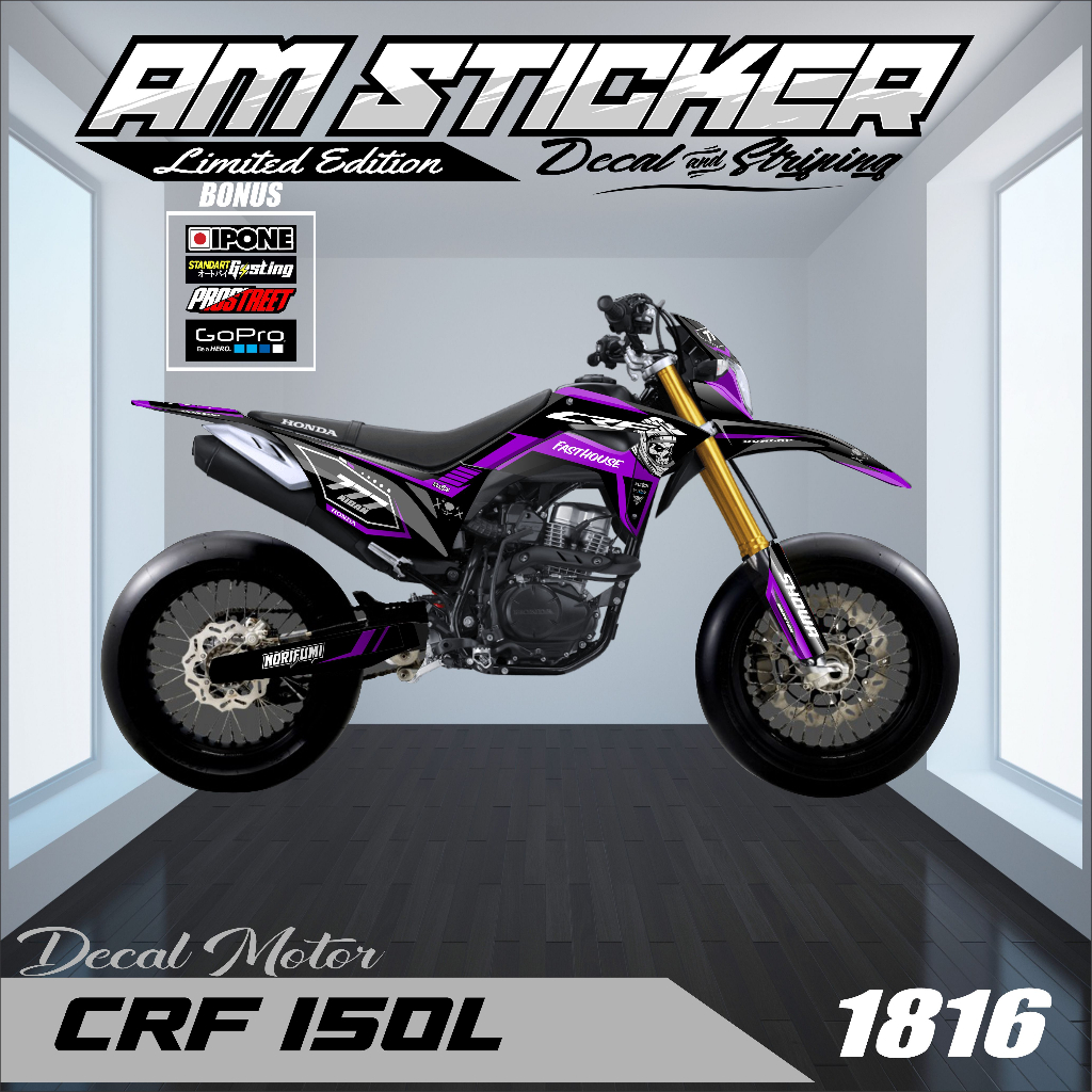 Jual Decal Crf 150 L Full Body Custom Design MOTOROLA Decal CRF 150 L ...