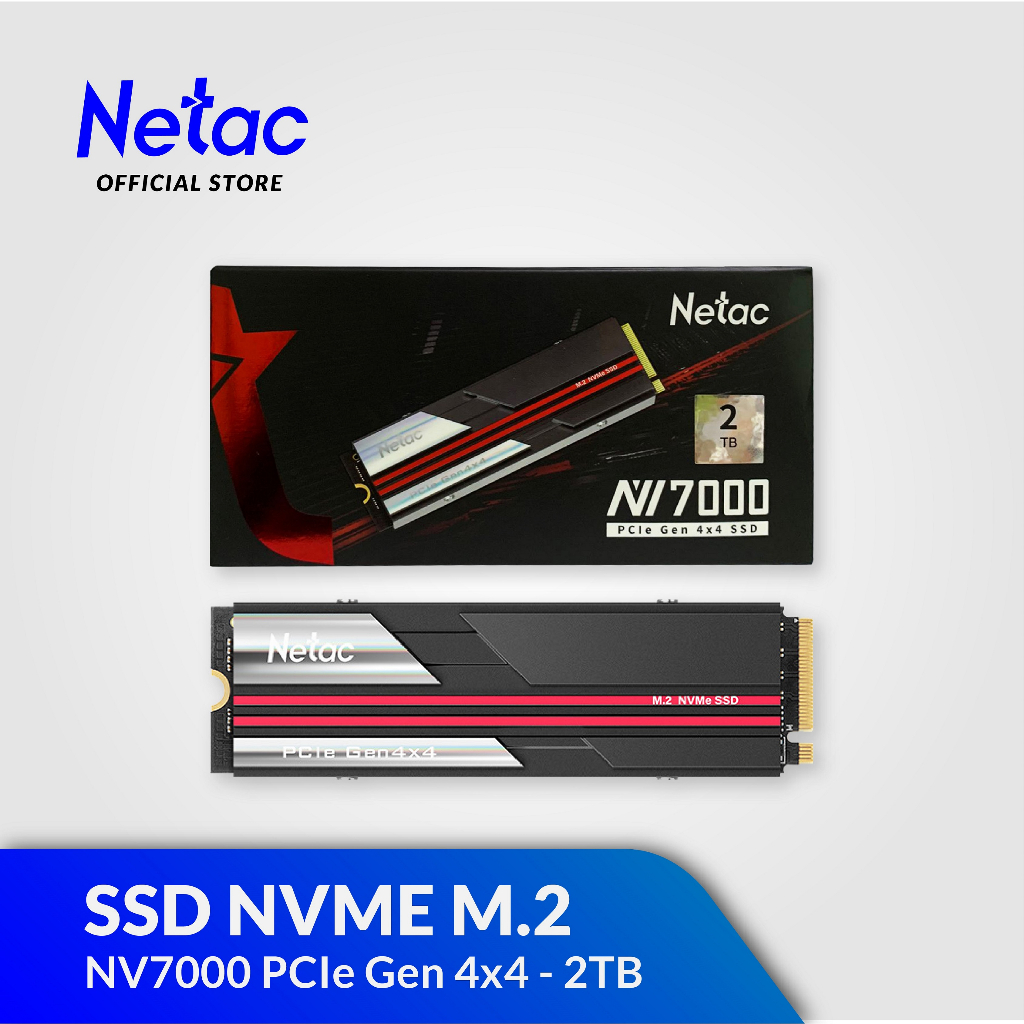 Jual Netac NV7000 PCIe 4 x4 M.2 2280 NVMe 3D NAND SSD 2TB, R/W up to ...