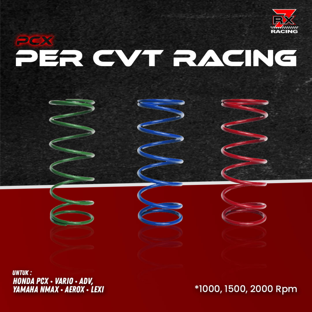 Jual Per Cvt Pcx Vario Nmax Aerox 1000 Rpm 1500 Rpm 2000 Rpm Rx7 Racing ...