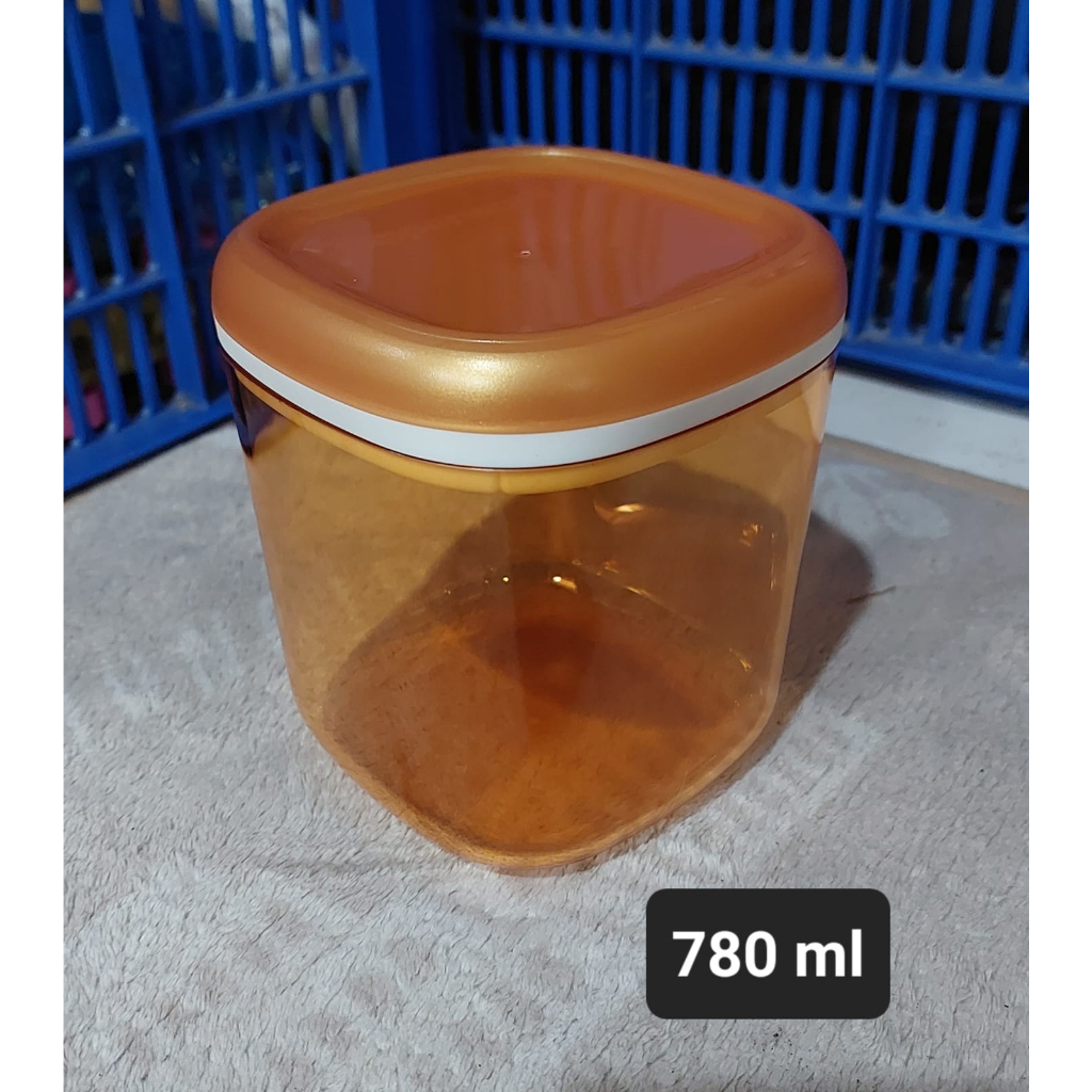 Jual Crystal Canister Gold Tupperware 780ml | Shopee Indonesia