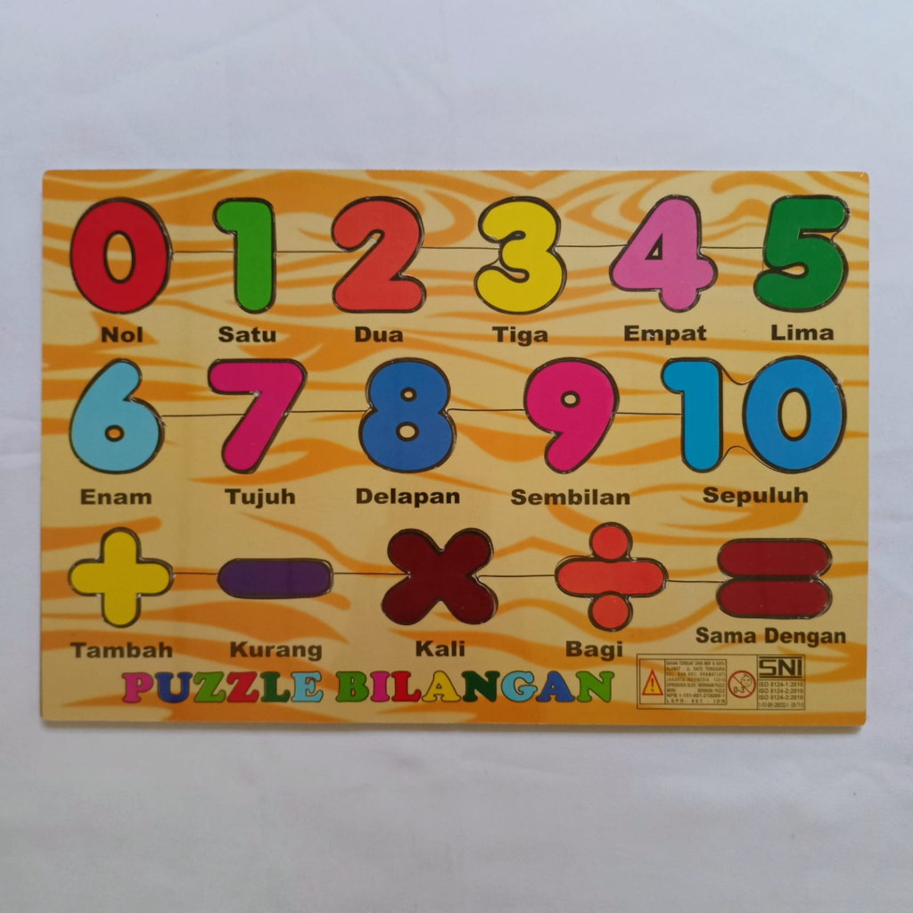 Jual Puzzle Kayu Part 1 SNI BR Alphabet Huruf Angka Hijaiyah Binatang ...