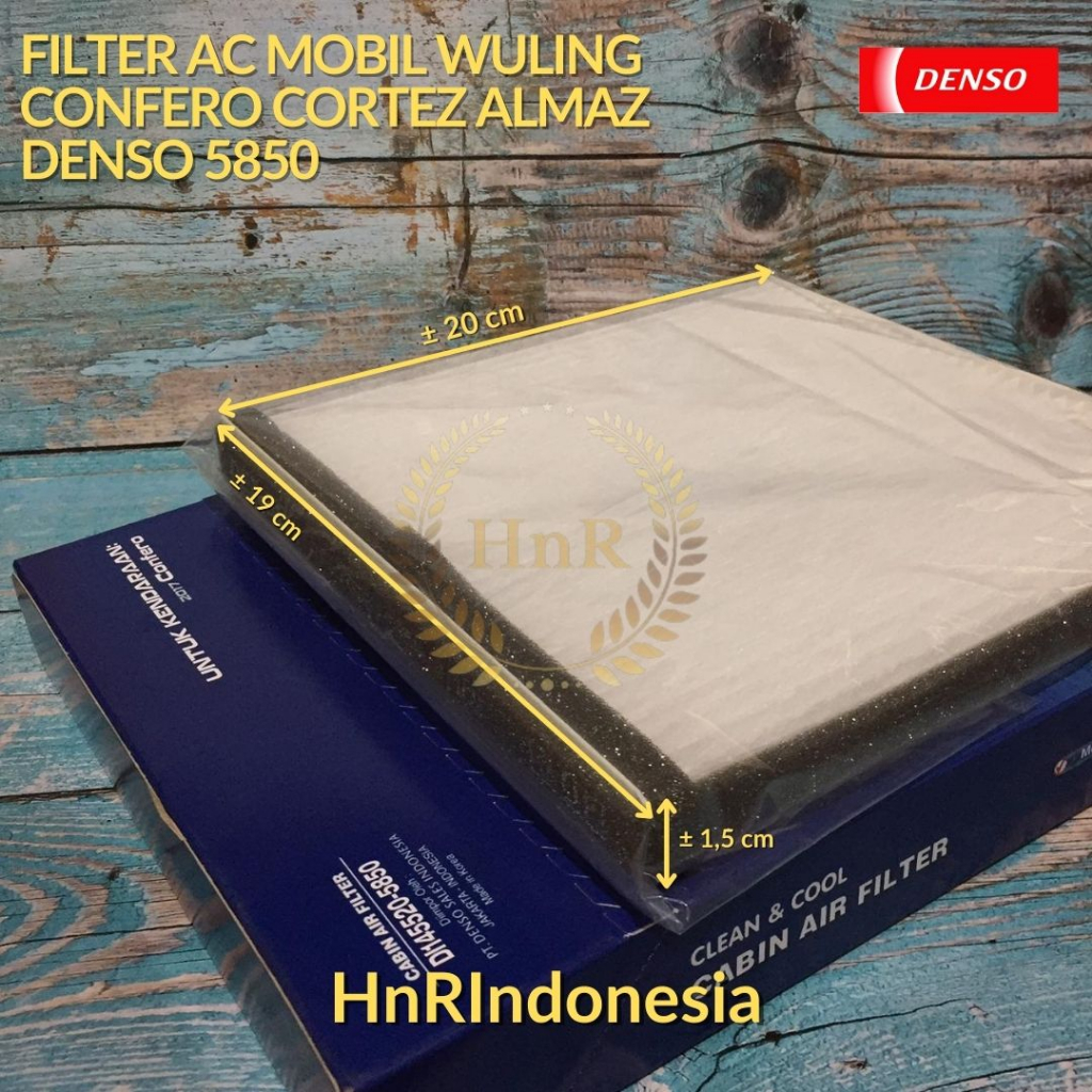 Jual FILTER UDARA AC MOBIL WULING CONFERO CORTEZ ALMAZ ASLI DENSO 5850 ...