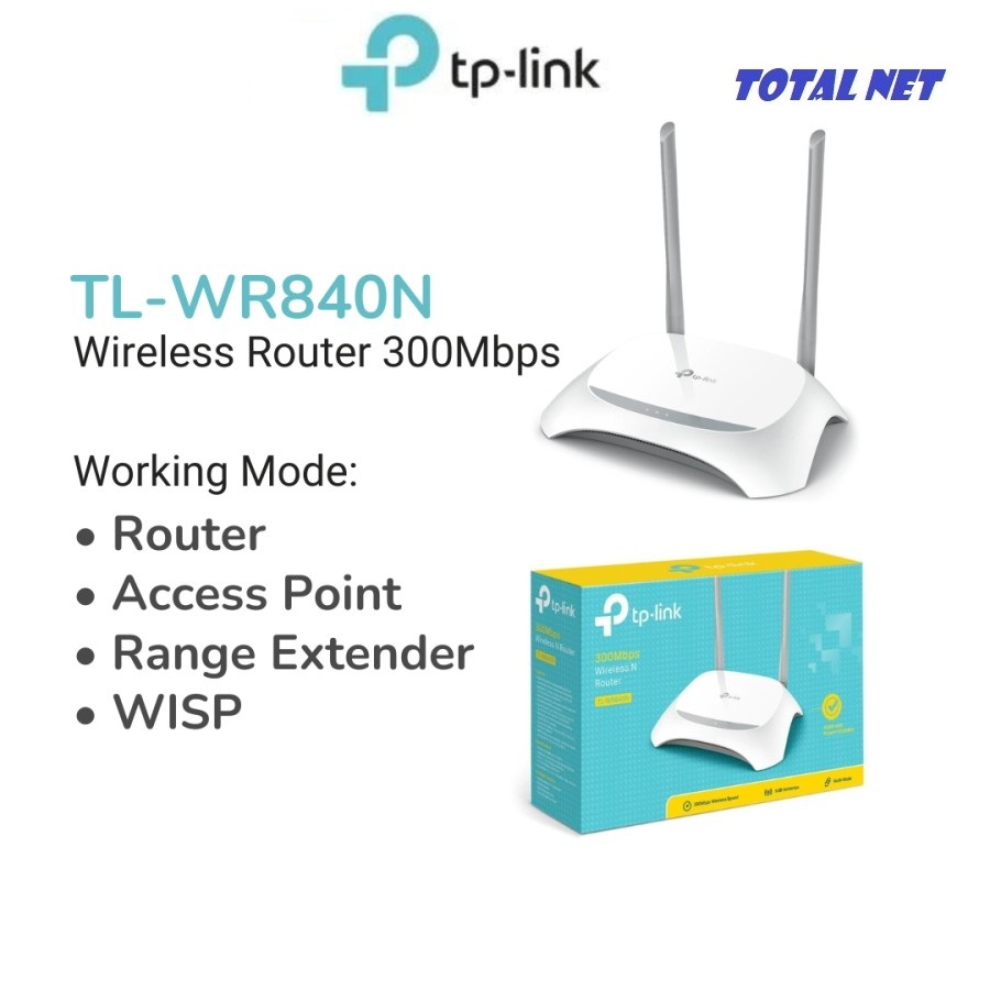 Jual TP-LINK TL-WR840N WR840N 300Mbps Wireless N Router | Shopee Indonesia