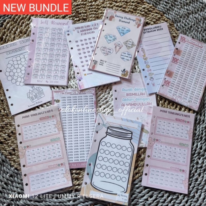 Jual BUNDLE KERTAS MENABUNG DALAM BINDER A6-6RING | Shopee Indonesia