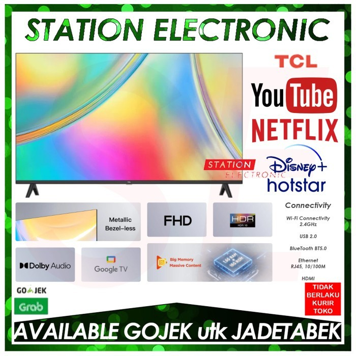 Jual TCL 32S5400 / S5400 Full HD Bezel-Less Design Google TV 32 Inch ...