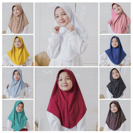 Jual 𝗪𝗶𝗻𝗱𝗮𝗽𝗿𝗮𝗱𝗶𝘁𝗮 Jilbab Instan Kerudung Bergo Hamidah Hijab Sport Anak Perempuan SD SMP Polos ...