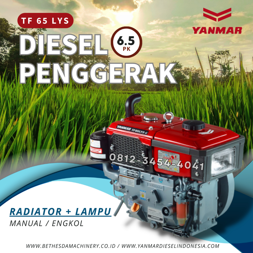 Jual Mesin Penggerak Solar YANMAR TF 65 LYS 6.5 PK + Lampu | Shopee Indonesia