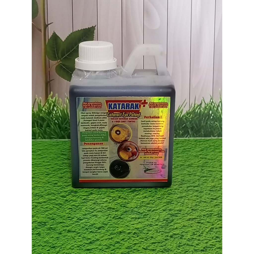 Jual OBAT KATARAK PATENT 500 ml/ Vitamin Burung Anti Sakit Mata Merah ...