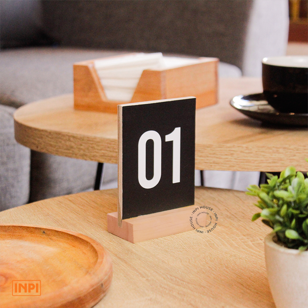 Jual set number table - table numbers set - penanda nomor meja cafe ...