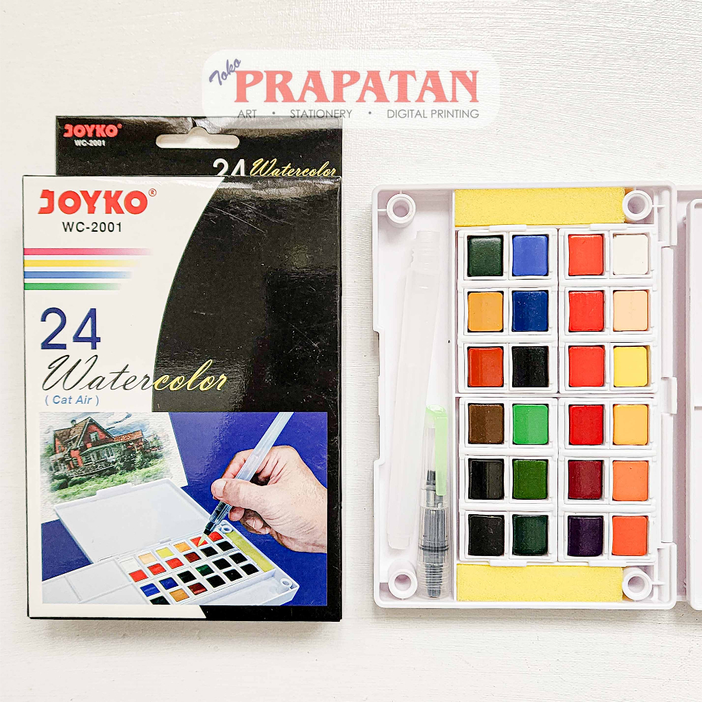 Jual Joyko Watercolor Set WC | Cat Air Set | Shopee Indonesia