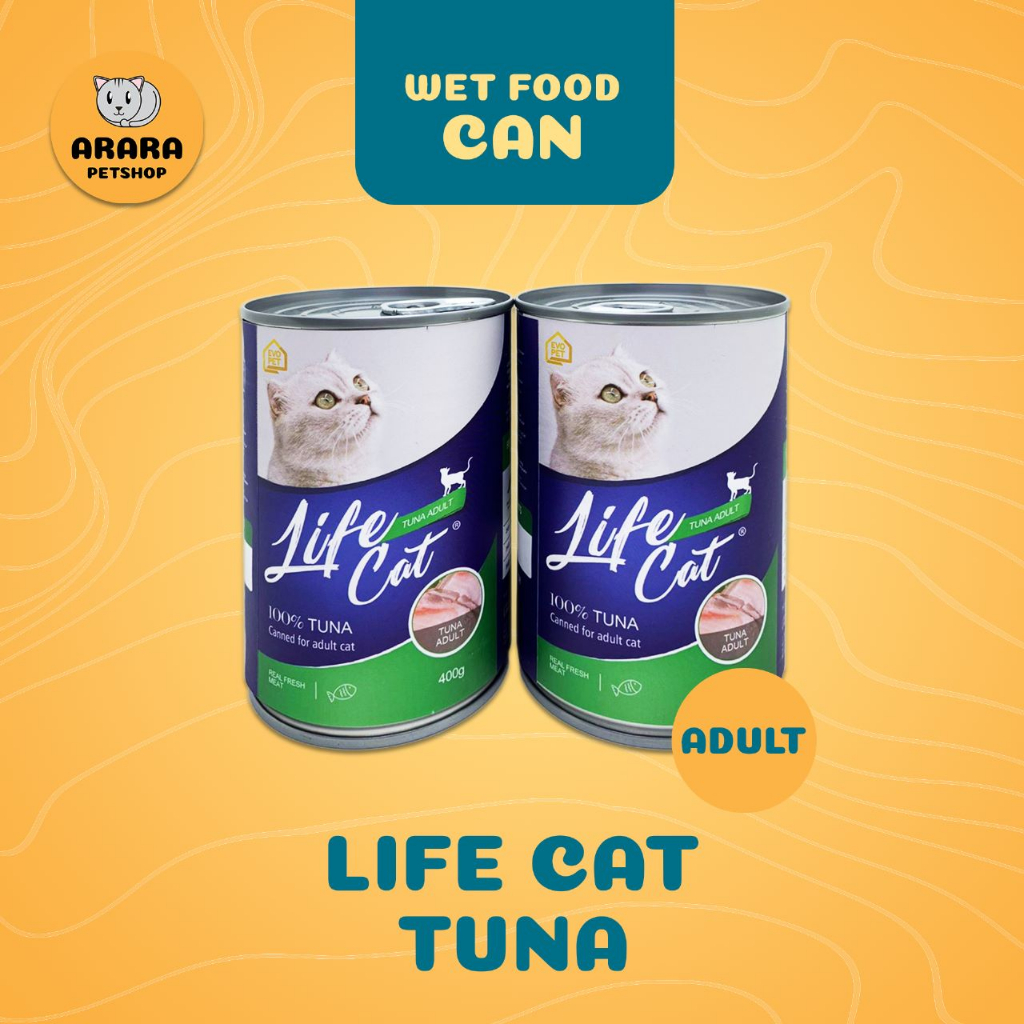 Jual Life Cat Tuna Adult Makanan Kucing Wet Food Kaleng 400gr | Shopee ...