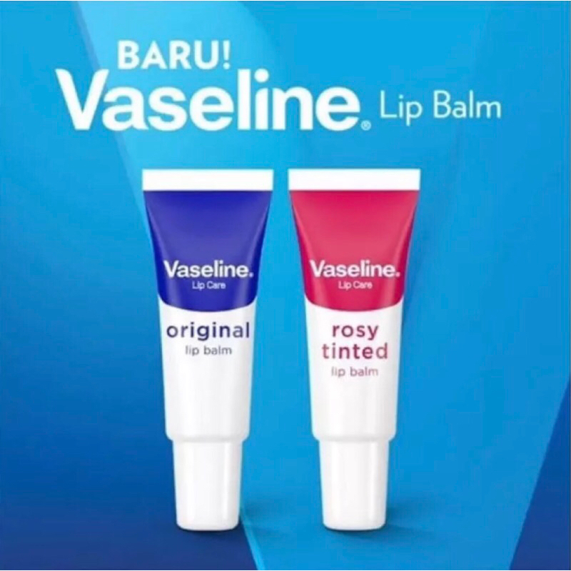 Jual Vaseline Lip Balm Pelembab & Pencerah Bibir Rosy Tinted dan Original 10g - Lip Care ...