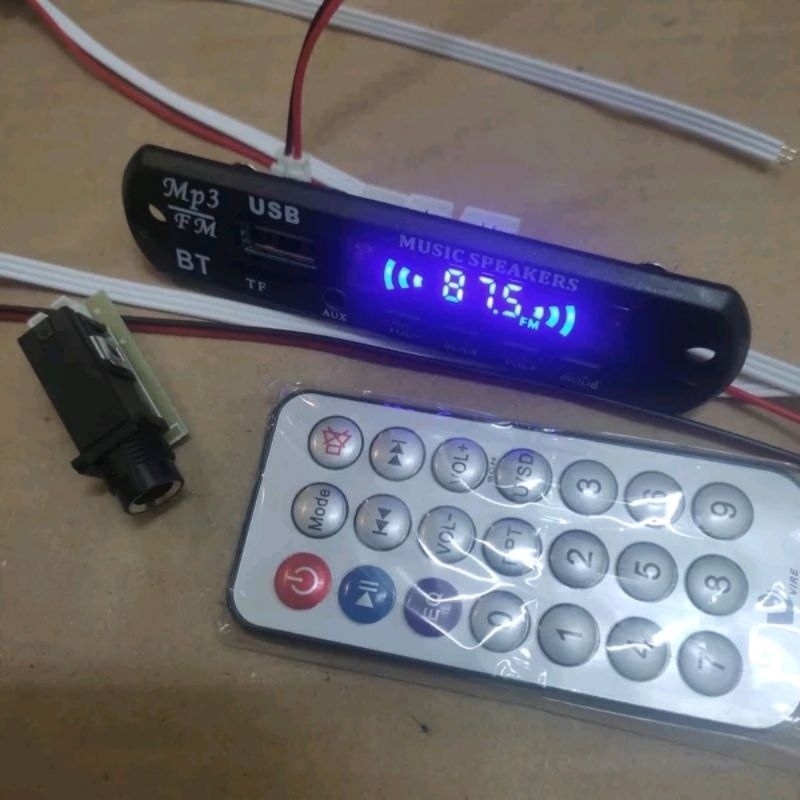 Jual Modul Kit Mp3 Bluetooth USB FM Radio + Socket Mic | Shopee Indonesia