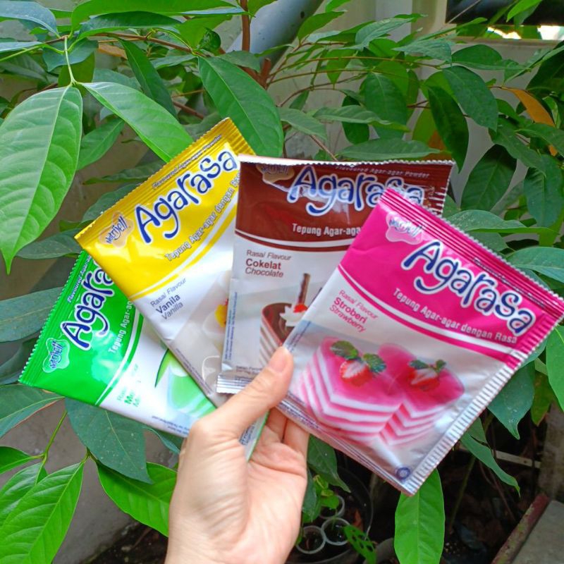 Jual Agarasa Nutrijell - Agar-agar rasa vanila, coklat, stroberi, melon ...