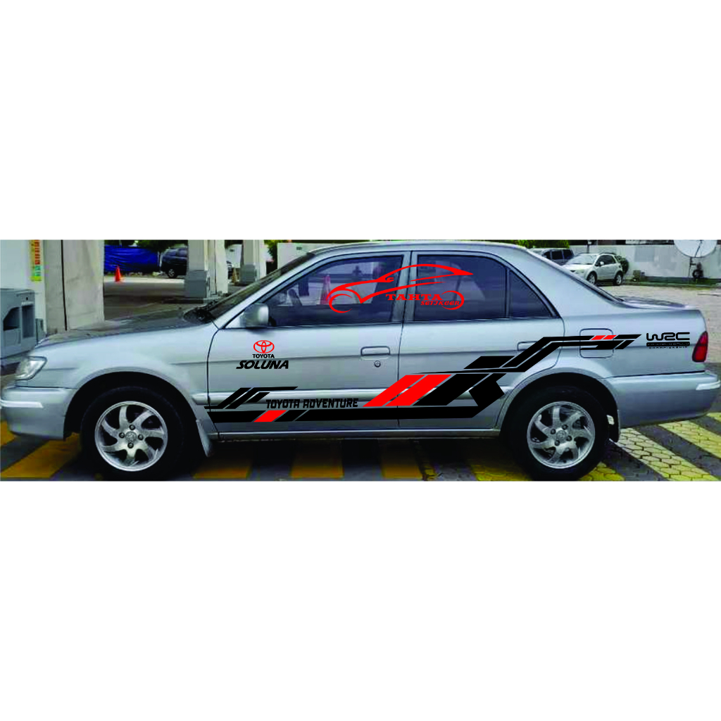 Jual STIKER STICKER VARIASI BODY SAMPING TOYOTA DEDAN SOLUNA CUTTING ...