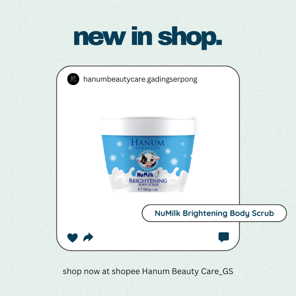 Jual [100K GET 3 PCS] Hanum Beauty Care - NuMilk Brightening Body Scrub ...
