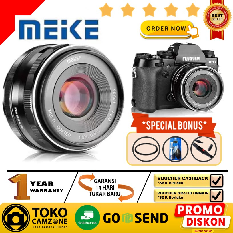 Jual Lensa Meike 35mm F1.7 For Fujifilm Mirroles / Meike 35mm f/1.7 ...