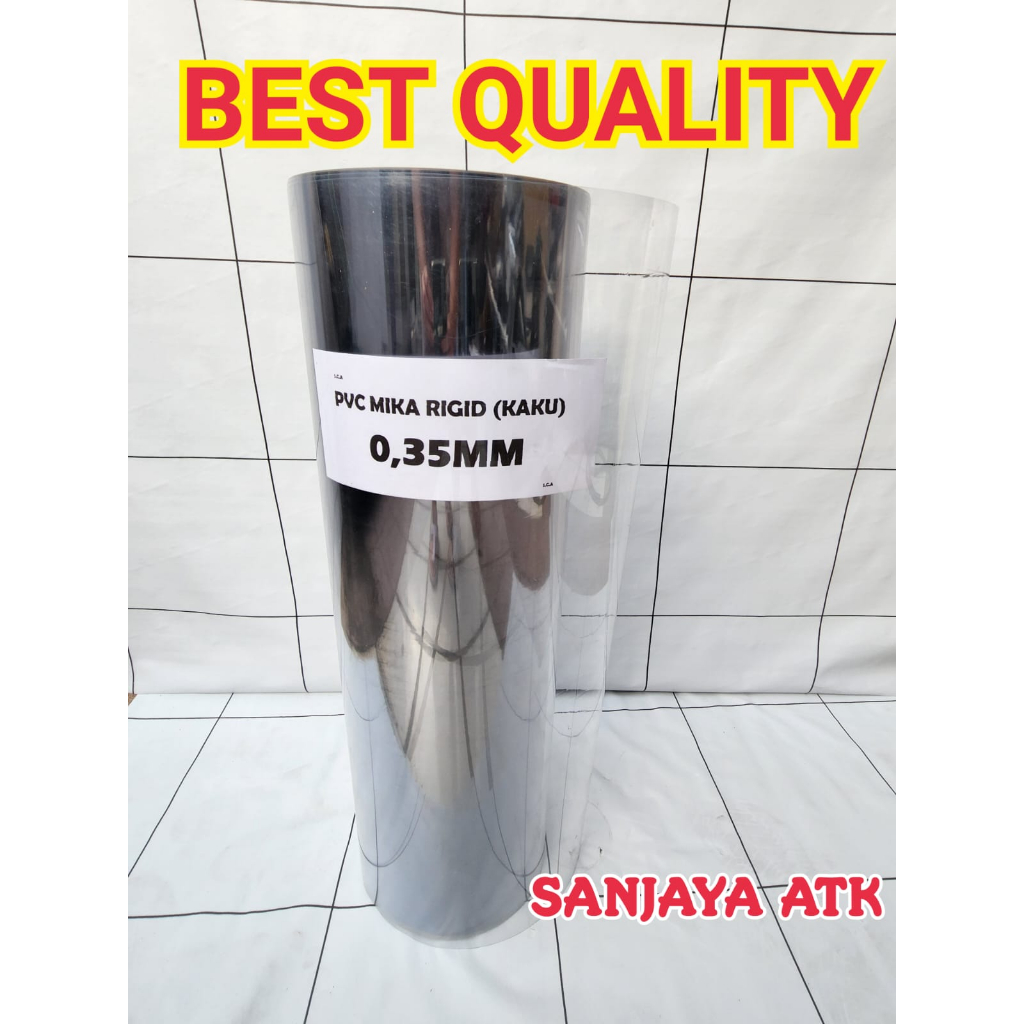 Jual MIKA KAKU BENING PVC PER ROLL TEBAL 0.35MM | Shopee Indonesia