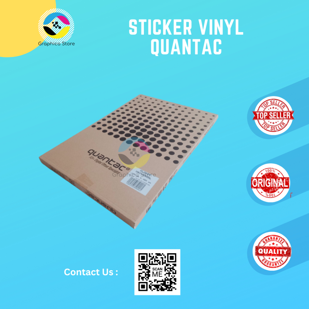 Jual Quantac Kertas Sticker Vinyl Laser A3+ (Glossy/Matte/Transparan ...