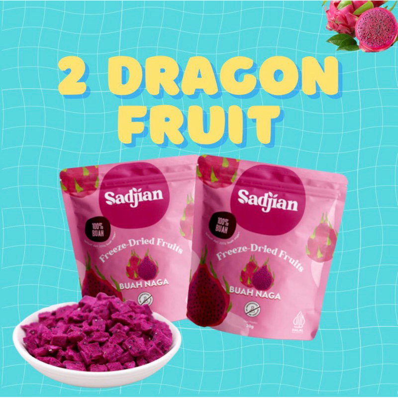 Jual Paket 2 Buah Naga - Freeze Dried Buah Naga | Shopee Indonesia