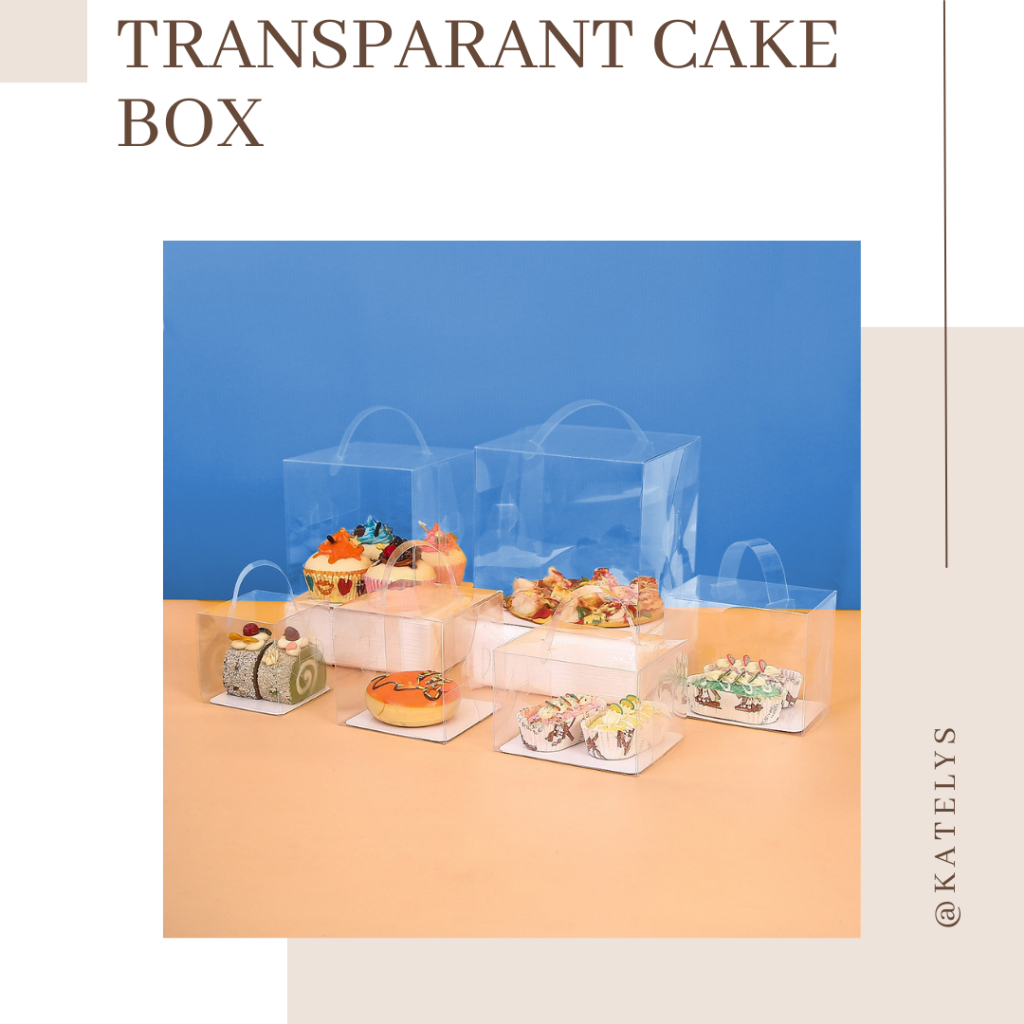 Jual Box Kue Transparan | Tempat Kue | Kotak Kue Transparan | Shopee ...