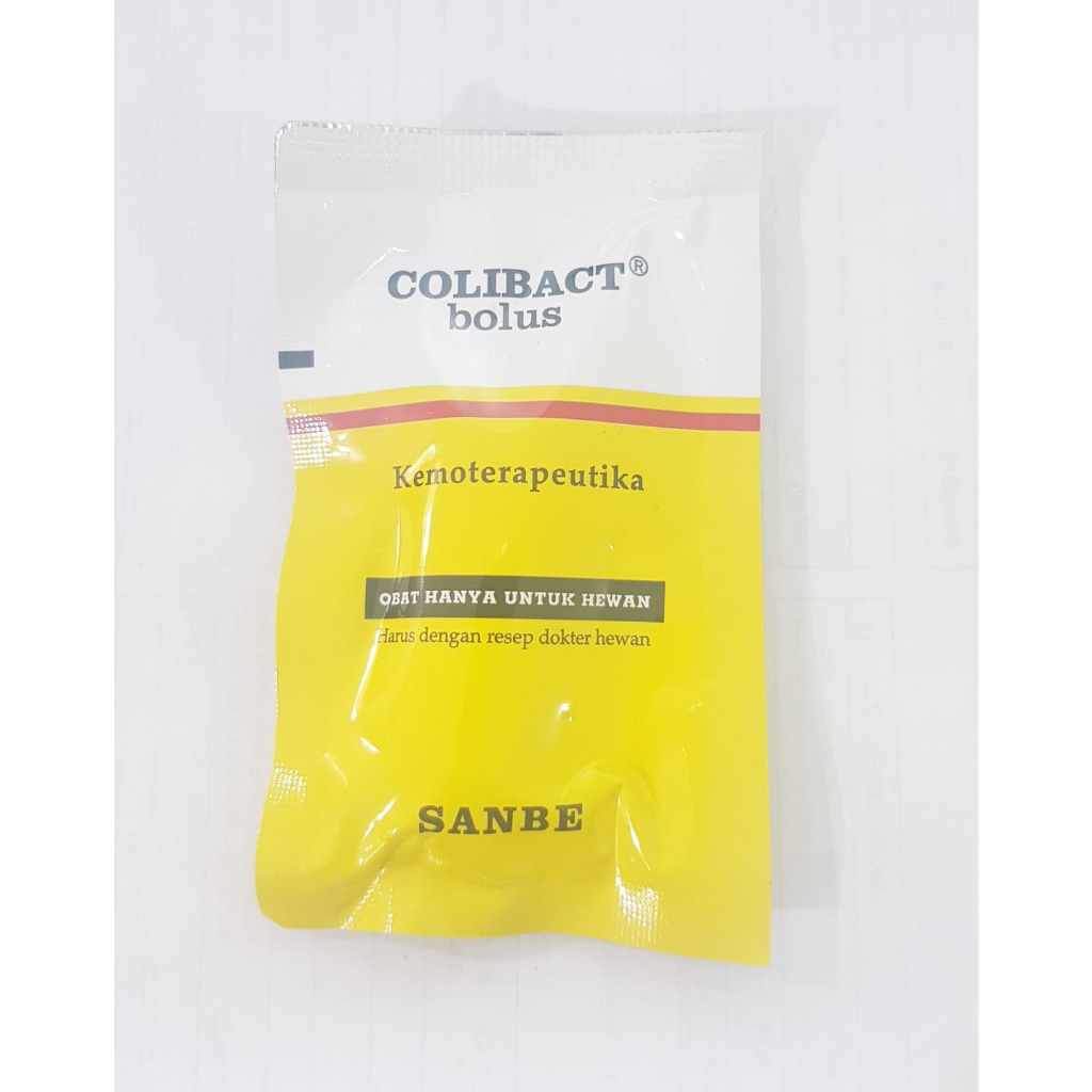Jual COLIBACT 1 Bolus Infeksi Pencernaan Pernafasan Hewan Diare Sanbe ...