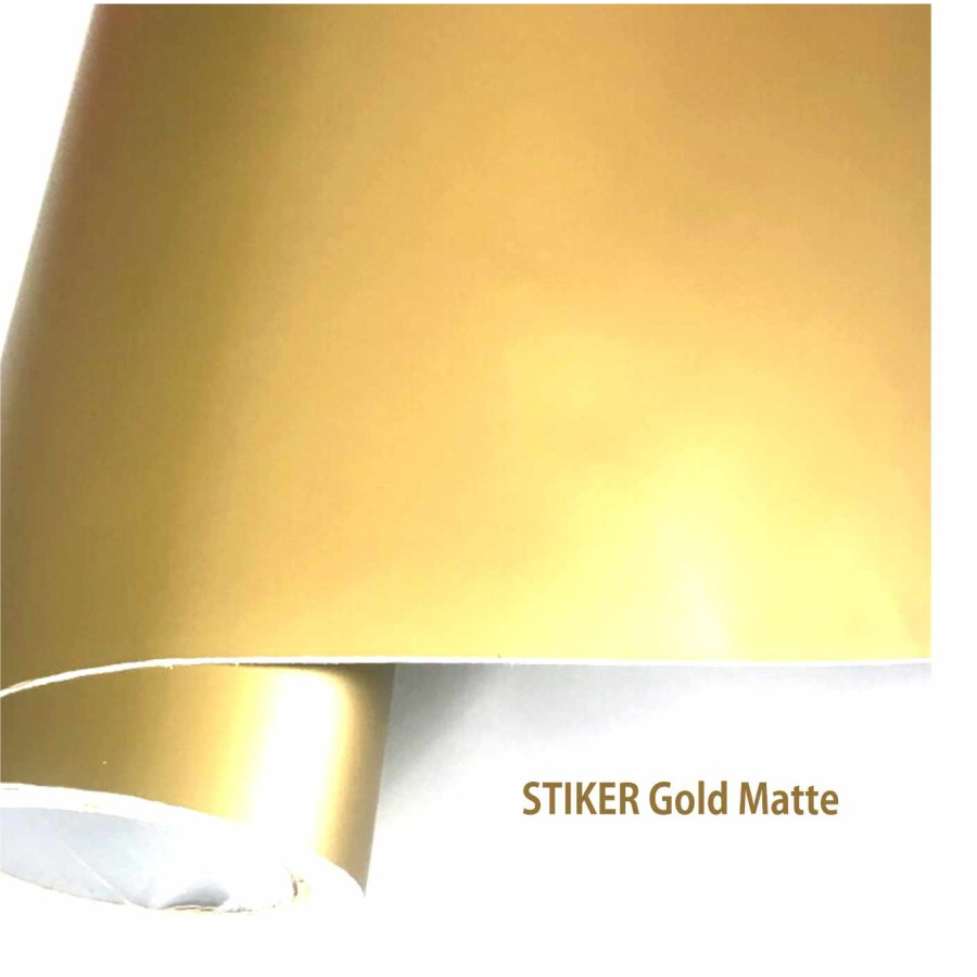 Jual Cetak Stiker / Print Sticker Label Gold Matte A3+ & KISS CUT ...