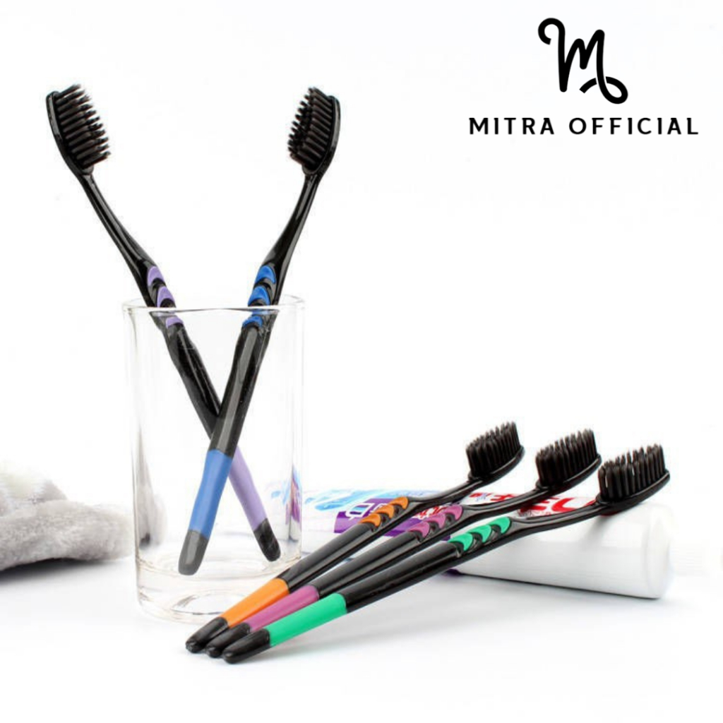 Jual Sikat Gigi Dewasa 1 SET 10 PCS Tavel Toothbrush Double Care ...