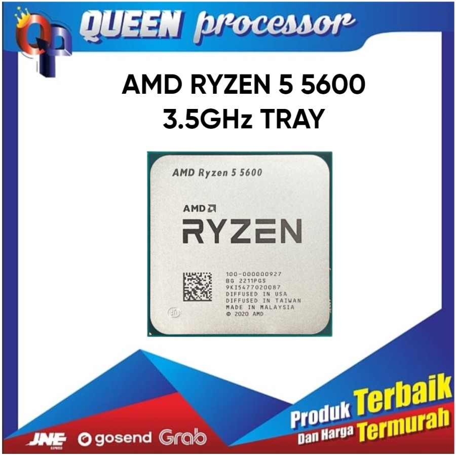 Jual PROCESSOR AMD RYZEN 5 5600 TRAY 3.5 GHZ AM4 | Shopee Indonesia