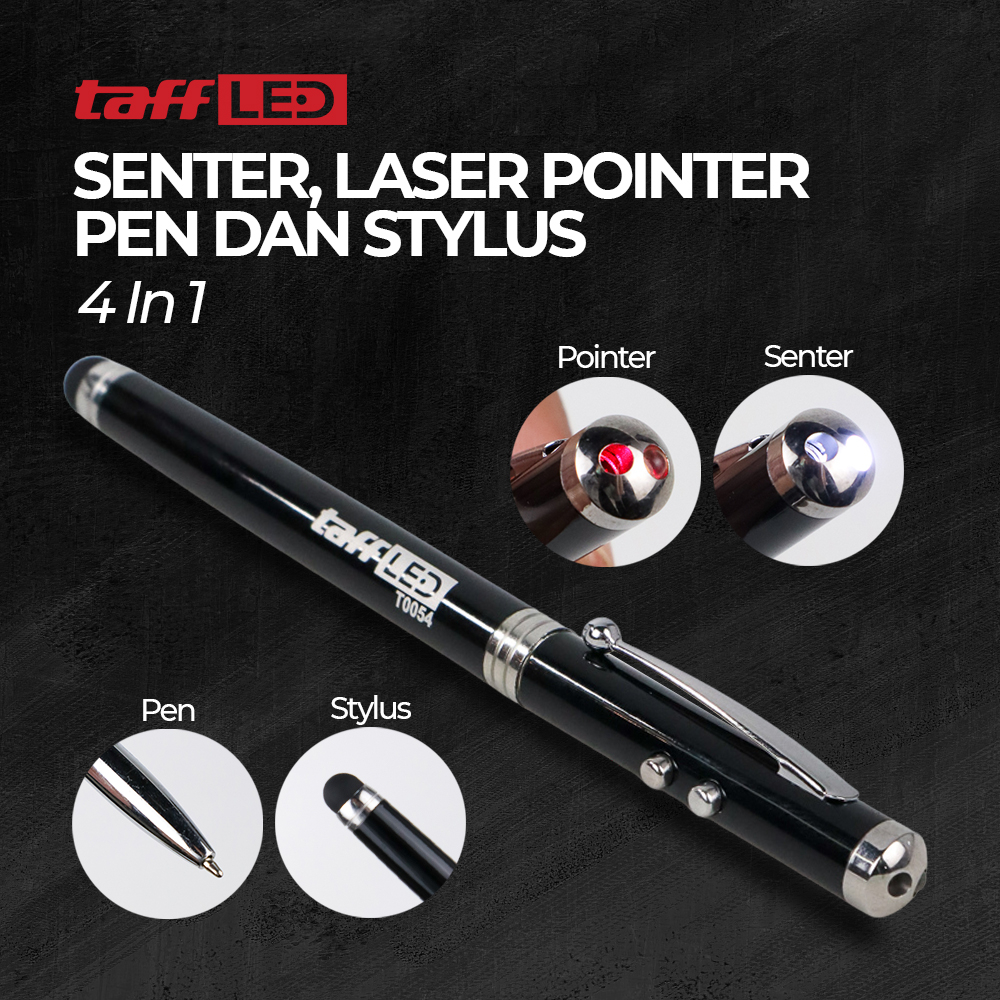 Jual PULPEN 4IN1 Stylus Ssenter Lampu Laser Pointer Presentasi Pen ...