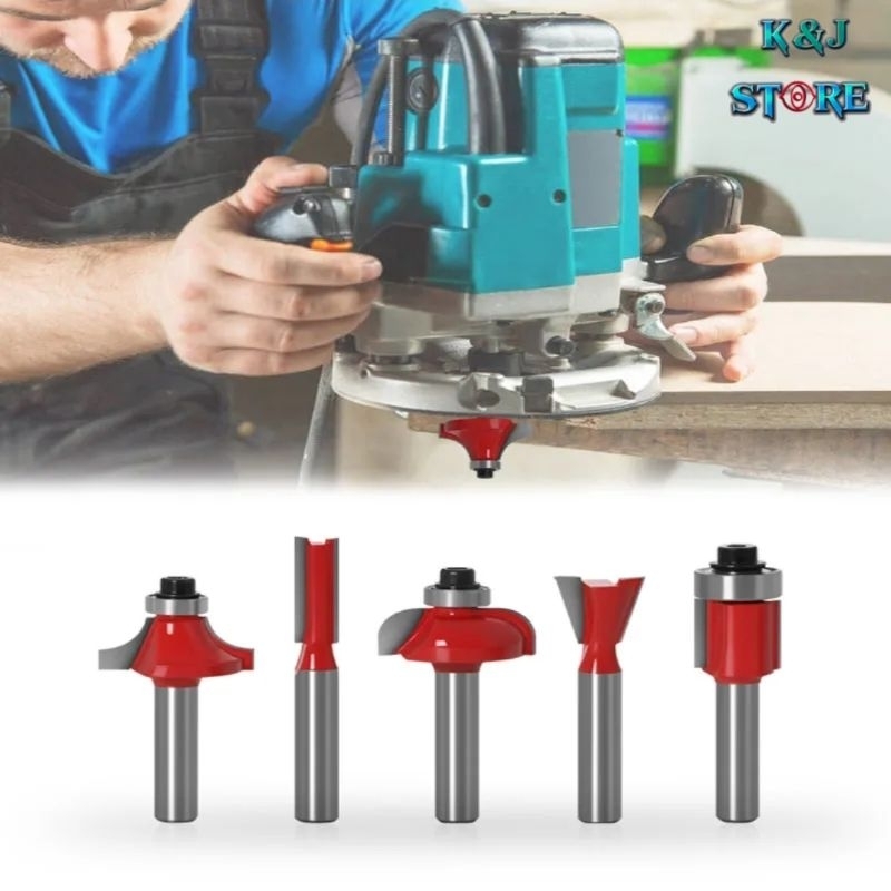 Jual Mata Profil Kayu Sudut Corner Round, Lurus Straight Bit, Cove Bit ...