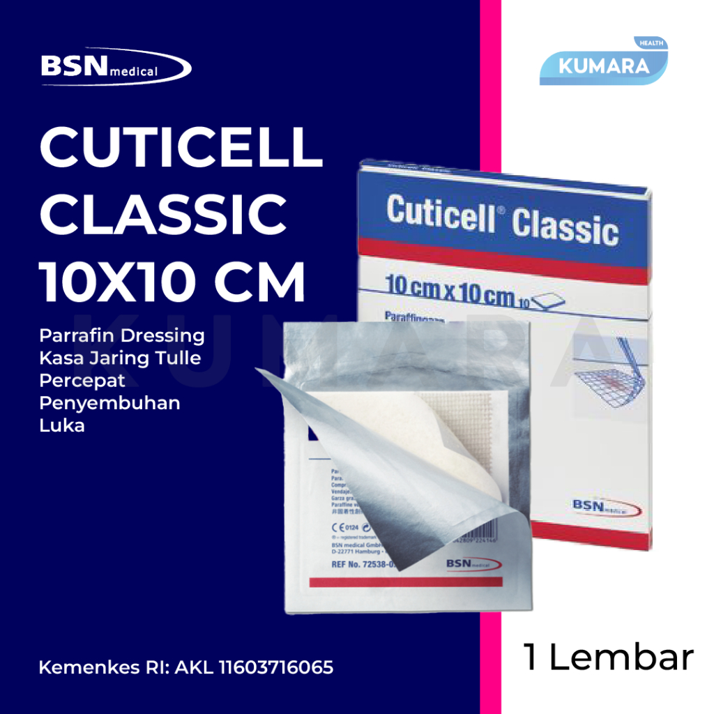 Jual BSN - Cuticell Classic 10x10cm / Kasa Jaring Pembalut Luka Pcs ...